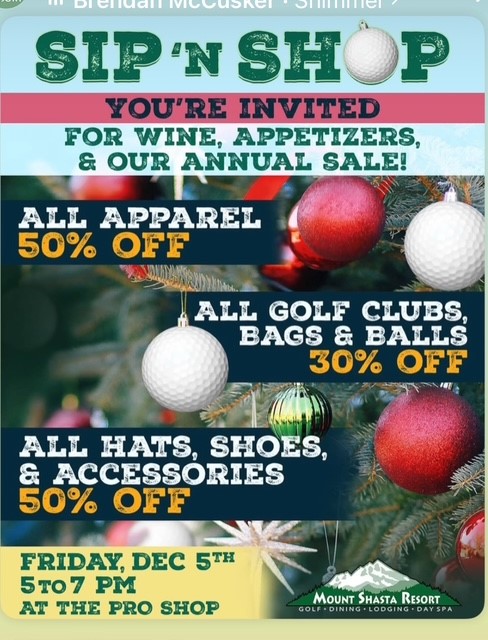 MSR Sip and Shop! - Mount Shasta Resort